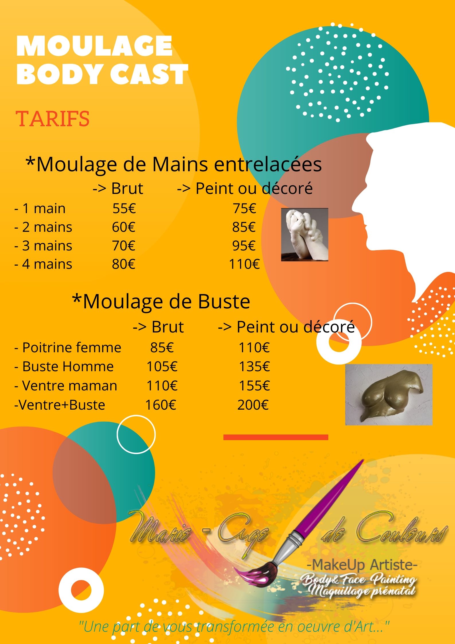Belly Cast ou Moulage d’Art | L’Uni-Vers de Marie fait « Place à l’âme